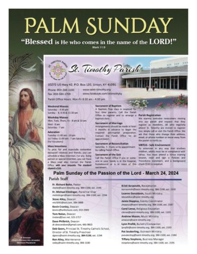 Publications | St. Timothy Parish
